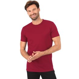 TRIGEMA T-Shirt »Slim Fit T-Shirt aus DELUXE Baumwolle« 1 Stk. tlg. rubin L L DELUXE-Single-Jersey