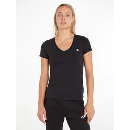 Calvin Klein Jeans V-Shirt »CK EMBROIDERY STRETCH V-NECK« 1 Stk. tlg. mit kleiner Calvin Klein Logo-Stickerei auf Brusthöhe CK Black XS (34) XS...
