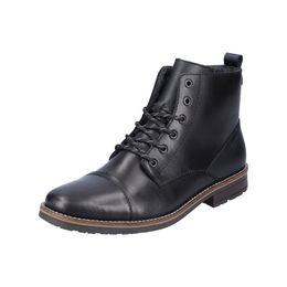 Rieker Schnürstiefelette »Stiefelette Leder/Textil« Schwarz 41 41 Verschluss: Schnürung