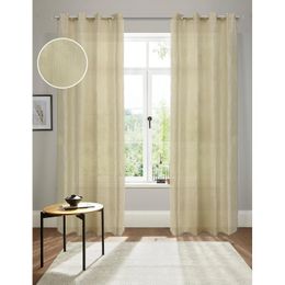 Andas Gardine &raquo;Tursik&laquo; &Ouml;sen 1 Stk. tlg. Blickdicht, Leinenlook, Polyester cream Obermaterial: 100% Polyester 145 cm