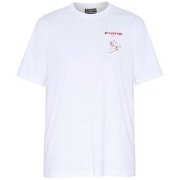 Lotto T-Shirt - mit coolem Print WHITE XL (56/58) XL (56/58) Lässiges Crewneck Shirt von Lotto für Herren