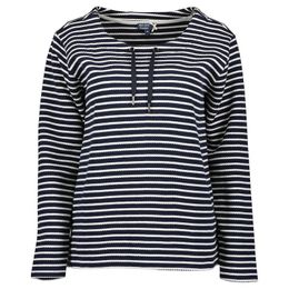 Blue Seven Sweatshirt »Sweatshirt« 1 Stk. tlg. 595 - NACHTBLAU 36 36 Gestreiftes Damen Sweatshirt