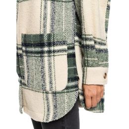 Roxy Hemdjacke »Check It Out« Tapioca Olan Plaid XS XS Stoff: Texturiertes Jacquard-Mischgewebe...