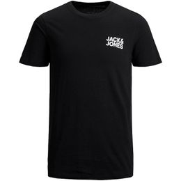 Jack & Jones JACK & JONES T-Shirt »CORP LOGO TEE« Packung, 3er-Pack, 3 Stk. tlg. schwarz, navy, weiß S S Slim Fit Passform: Betont deine Körperform und bietet...