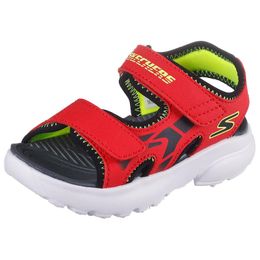 Skechers Sandale »RAZOR SPLASH«, Sandale mit Klettverschluss, waschbar, Größenschablone zum Download rot-schwarz 24 24 Robuste Sandale für Kleinkinder