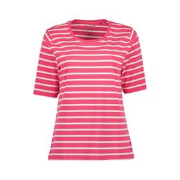 Blue Seven T-Shirt »T-Shirt« 1 Stk. tlg. 430 - MAGENTA 46 46 Damen T-Shirt im coolen Streifen-Design