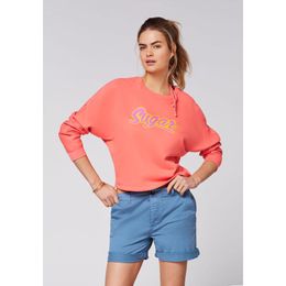 Chiemsee Sweater Shell Pink L (40) L (40) Chiemsee Damen-Sweater mit label-typischem Pigment-Print
