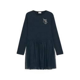 s.Oliver JUNIOR Sweatkleid Ohne Taschen mit Rock aus Tüll navy 104 - N-Gr N-Gr 104 Kleid von s.Oliver JUNIOR