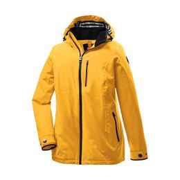 STOY Outdoorjacke »Thiant WMN JCKT A« Damenjacke: wind- u wasserdicht dunkelgelb 54 54 abzippbare, weiten- und längenregulierbare Kapuze