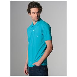 TRIGEMA Poloshirt »Polohemd mit Brusttasche« 1 Stk. tlg. azur M M DELUXE-Piqué-Qualität