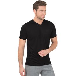 TRIGEMA T-Shirt »V-Shirt COOLMAX « 1 Stk. tlg. schwarz S S Reflektierende TRIGEMA-Schwinge auf der Brust