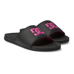 DC Shoes Sandale »DC Slide« Black/Crazy Pink 8(39) 8(39) Obermaterial aus Kunstleder mit...