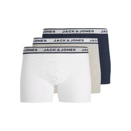 Jack & Jones JACK & JONES Boxershorts »JACSOLID BOXER BRIEFS 3 PACK NOOS« Packung, 3 Stk. tlg. Light Grey Melange XXL XXL Unterhosen im 3-er-Pack