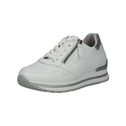 Gabor COMFORT Sneaker »Sneaker Leder« Weiß/Silber 35,5 35,5 Verschluss: Schnürung