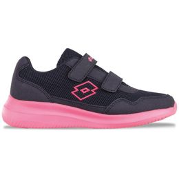 Lotto Sneaker - besonders leicht & bequem NAVY-PINK 26 26 Klett-Sneaker von Lotto für Kids