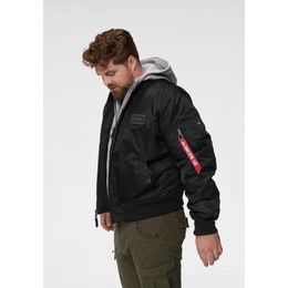 Alpha Industries Bomberjacke »MA-1 D-TEC« mit Kapuze 03 black XXL XXL Im Fliegerblouson Style