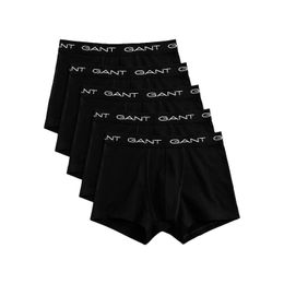 Gant Boxershorts »TRUNK 5-PACK« Packung, 5, 5 Stk. tlg., mit elastischem -Logobund Black S S Boxershorts im 5er-Pack von Gant