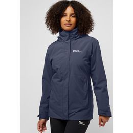 Jack Wolfskin 3-in-1-Funktionsjacke »ROTWAND 3IN1 JKT W« mit Kapuze graphite L (42/44) L (42/44) Unverzichtbare 3in1-Jacke