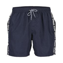 Blue Seven Badehose »Badeshorts« 1 Stk. tlg. Applikation 598 - NACHTBLAU XL XL Modische Herren Badehose mit kontrastfarbener Kordel