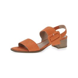 Caprice Riemchensandale »Sandalen Veloursleder« Orange 36 36 Verschluss: Schließe