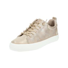 Mustang Shoes Sneaker »Sneaker Lederimitat/Textil« Champagner 39 39 Verschluss: Schnürung