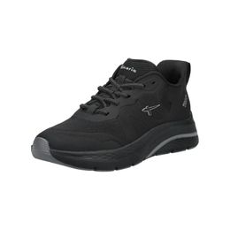 Tamaris Damen Sneaker &raquo; Sneaker Lederimitat/Textil&laquo; schwarz 36
