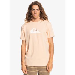 Quiksilver T-Shirt »Comp Logo« Almond Cream S S Stoff: leichter Baumwoll-Jersey [160 g/m2]