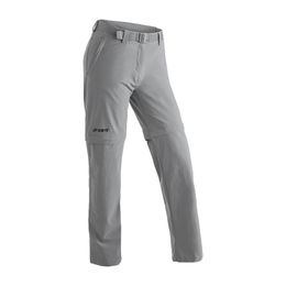 Maier Sports Funktionshose »Nata 2« Damen Wanderhose, zipp-off Outdoor-Hose, 3 Taschen, Regular Fit hellgrau 23 - Kurzgrößen Kurzgrößen 23 Dank...