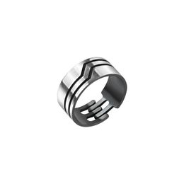 Vivance Fingerring »925 Sterling Silber oxidiert« weiß 066 (21,0) Herrenring aus 925/- Sterling Silber oxidiert