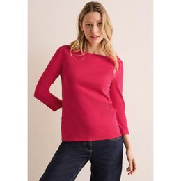 Cecil 3/4-Arm-Shirt &raquo;Basic Boatneck&laquo; mit U-Boot-Ausschnitt granita red XL (44) XL (44) Shirt mit 3/4-&Auml;rmeln von Cecil