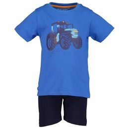Blue Seven T-Shirt »Set: T-Shirt und Shorts« 1 Stk. tlg. 529 - BLAU 92 92 Jungen Outfit mit großem Traktor-Druck