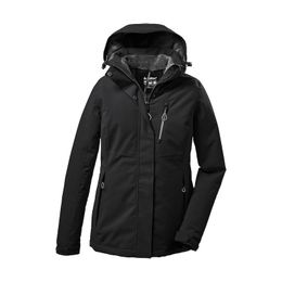 Killtec Outdoorjacke »KOW 140 WMN JCKT« Wasserdichte Damenjacke, atmungsaktiv, abnehmbare Kapuze schwarz 40 40 Damen Funktionsjacke mit...