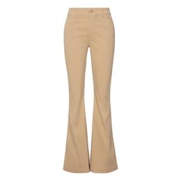 HUGO BLUE Webhose &raquo;Hizama&laquo; mit Logostickerei Open Beige 280 44 - N-Gr N-Gr 44 Ausgestellte Hose von HUGO Blue Womenswear