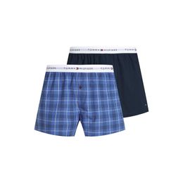 Tommy Hilfiger Underwear Webboxer »2P WOVEN BOXER« Packung, 2er, 2 Stk. tlg., mit Logobund Desert Sky/Grid Plaid XL (54) XL (54) 2er-Pack Boxers...