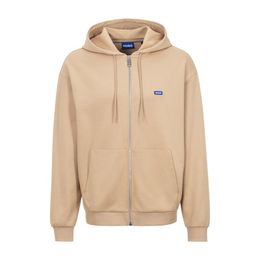 HUGO BLUE Kapuzensweatjacke »Nadarasi« mit Logo-Badge Medium Beige269 S S Sweatjacke von HUGO BLUE Menswear