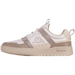 Kappa Sneaker - mit herausnehmbarer Innensohle white-beige 45 45 Unisex Sneaker im Retro-Design von Kappa