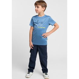 Jack Wolfskin Outdoorhose »DESERT PANTS K« night-blue 152 - Normalgrößen Normalgrößen 152 2 Hüfttaschen, Beintasche