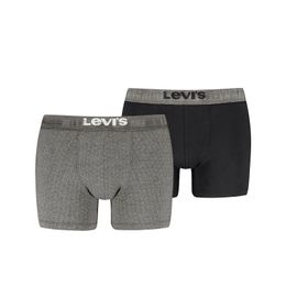 Levi's LEVI'S Boxershorts »LEVIS MEN DENIM INSPIRED BOXER BRIEF 2P« 2 Stk. tlg., mit besonders weichen Nähten grey / black L L Beinausschnitt, der nicht...