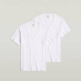 G-Star Raw G-STAR V-Shirt Packung, 2 Stk. tlg. im Zweierpack white L L V-Neck T-Shirts von G-STAR
