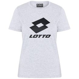 Lotto Damen Lotto T-Shirt - mit angesagtem Crewneck grau XS (34)
