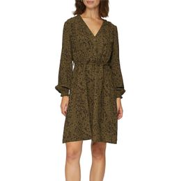 QS Sommerkleid Ohne Taschen mit All-Over Print brown black aop 44 - N-Gr N-Gr 44 Kleid von QS