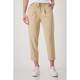 monari Jogger Pants »Hose Capri 62cm« Mit Kordelzug beige 46 - N-Gr N-Gr 46 Lässige Hose in verkürzter Länge von monari