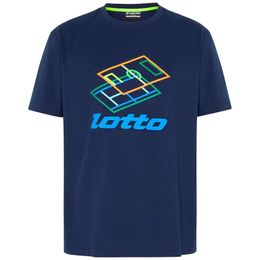 Lotto Print-Shirt - mit plakativem Frontprint PEACOAT M (48/50) M (48/50) Lotto Herren T-Shirt im Retro-Look