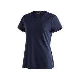 Maier Sports Funktionsshirt &raquo;Trudy&laquo; Damen T-Shirt, Kurzarmshirt f&uuml;r Wandern und Freizeit dunkelblau 40 40 Funktionales T-Shirt mit V-Ausschnitt und...