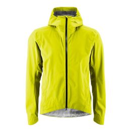 Gonso Herren Fahrradjacke &raquo;Save Jacket Trail M&laquo; Herren Regenjacke wind- und wasserdicht, Radjacke mit Kapuze gelb XL