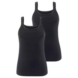 Lascana Unterhemd Packung, 2 Stk. tlg., "Perfect Basics" aus elastischer Baumwolle, Tanktop, Unterziehshirt schwarz 32/34 32/34 Lascana Tops im...