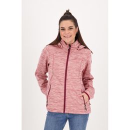 DEPROC Active Softshelljacke &raquo;SISTERS PEAK II&laquo; mit abnehmbarer Kapuze orange 40/42 (M) 40/42 (M) Sportliche Softshelljacke mit 4 Wege Stretch Material