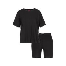 HUGO UNDERWEAR Pyjama »UNITE_SHORT SET« Set, 2 Stk. tlg., mit Rundhalsausschnitt Black 001 L L Pyjama von HUGO Underwear