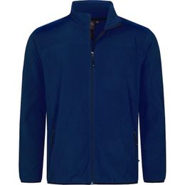 DEPROC Active Fleecejacke »KIRKVALE II MEN« weiche Fleecejacke in traditioneller Optik dunkelblau XL XL Leichte Basic-Fleecejacke mit Stehkragen