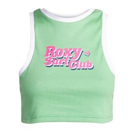 Roxy Sporttop &raquo;Surfs Life&laquo; Zephyr Green L L Material: Rippstrick-Stoff aus Baumwolle...